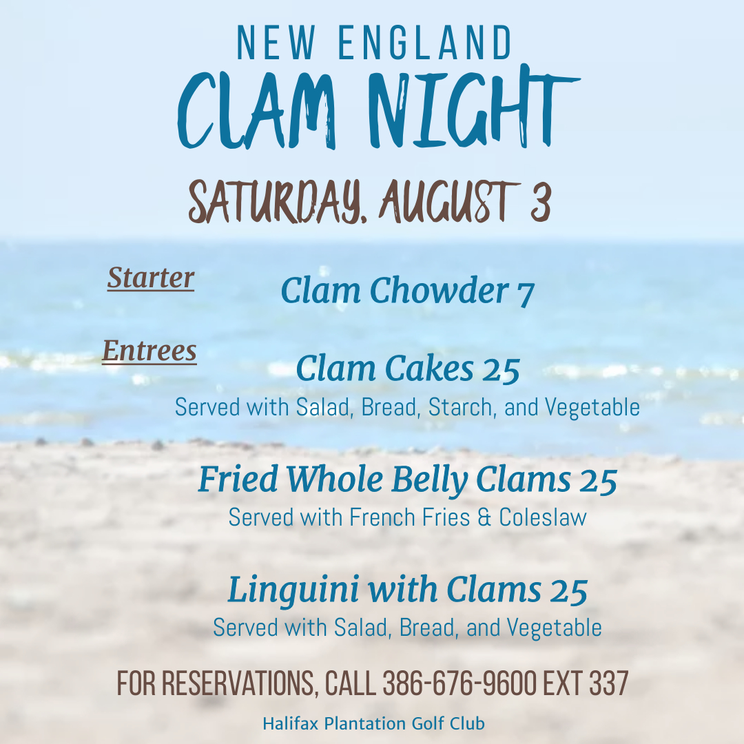 Clam Night - Halifax Plantation Golf Club