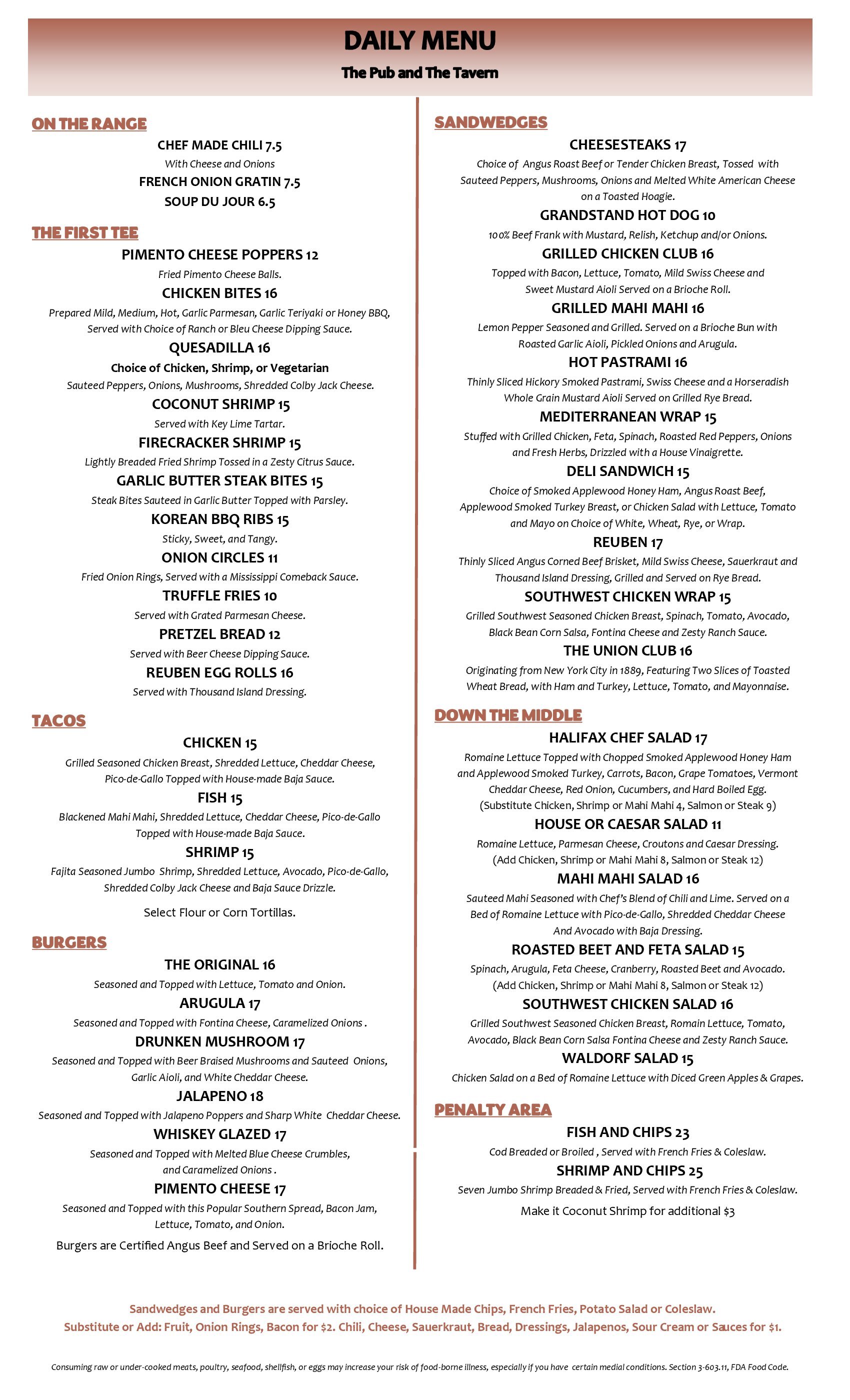 Halifax Plantation Tavern & Pub - Halifax Plantation Golf Club